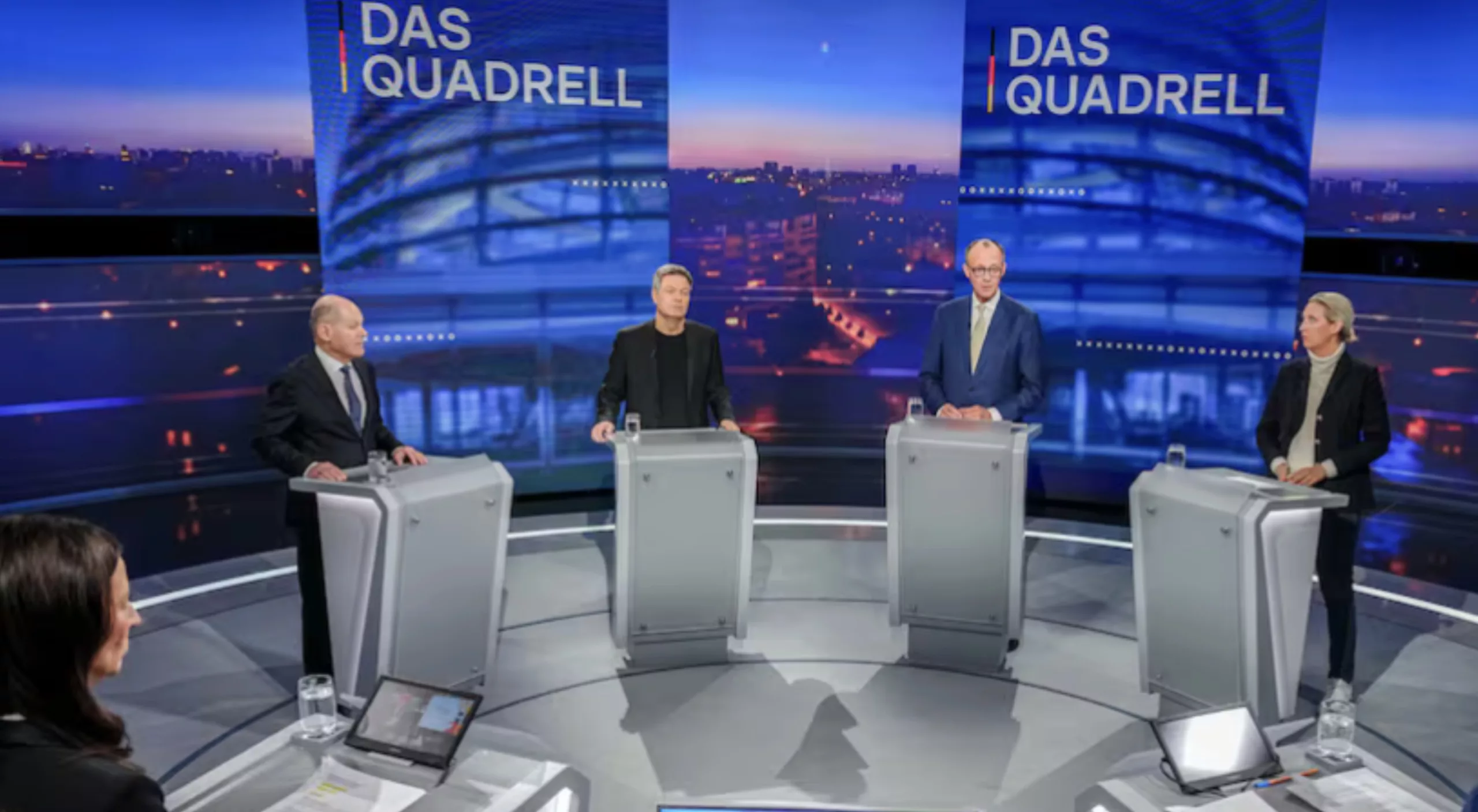 Das „Quadrell“: Altparteien im Selbstgespräch, Weidel bleibt standhaft ...